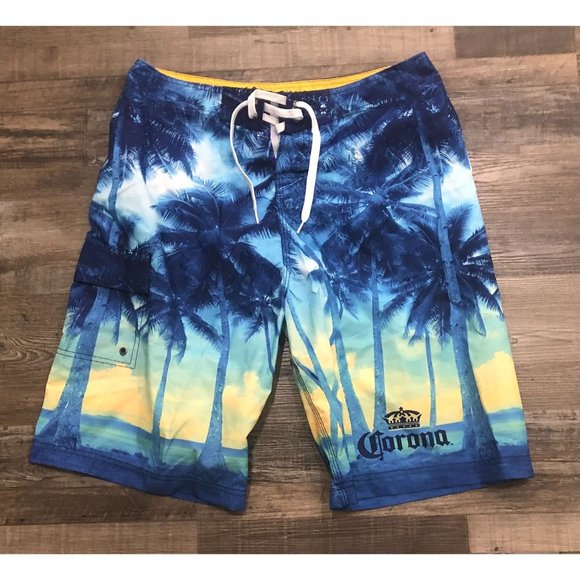 Coronoa | Swim | Corona Extra Beer Mens Size 34 Board Shorts Swim ...